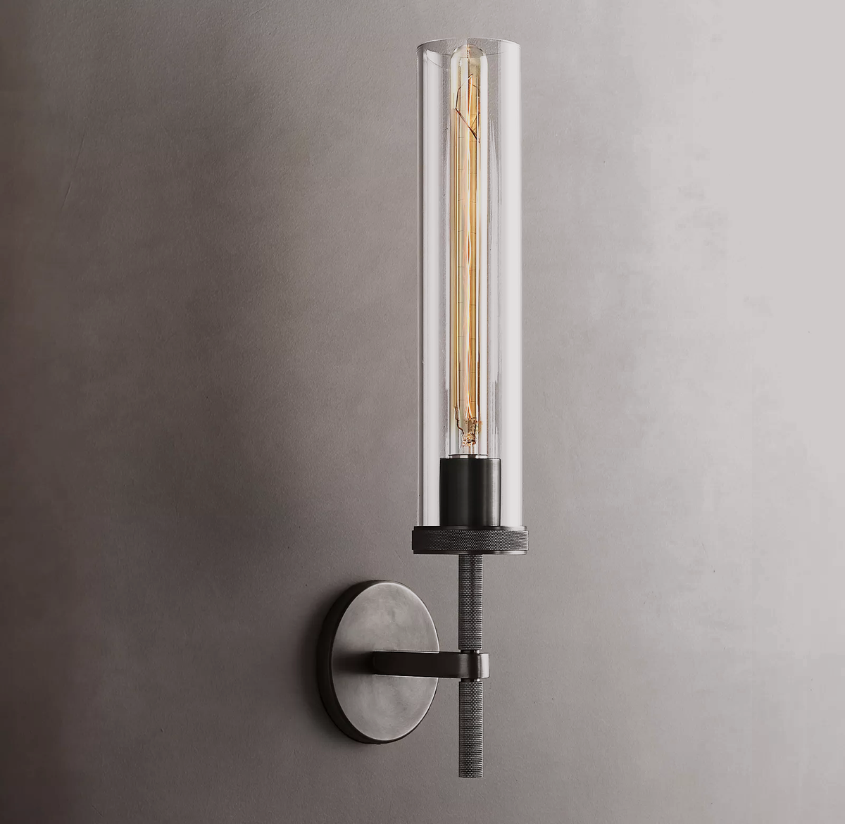 Lambeth Knurled Grand Sconce Modern Living Room Wall Lamp – Ulamps