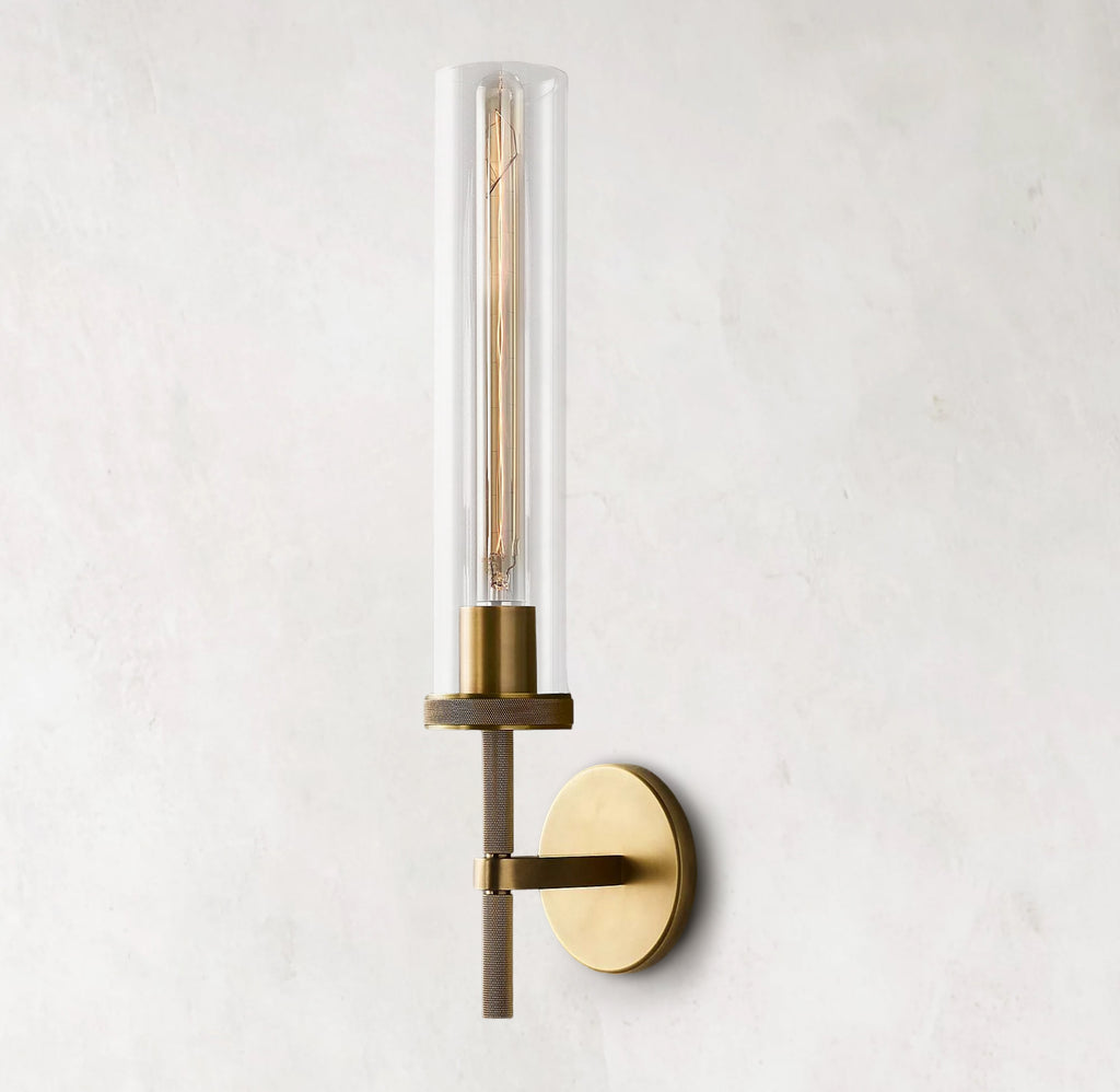 Lambeths Knurled Grand Sconce,Long Torch Knurled Bedroom Grand Modern ...