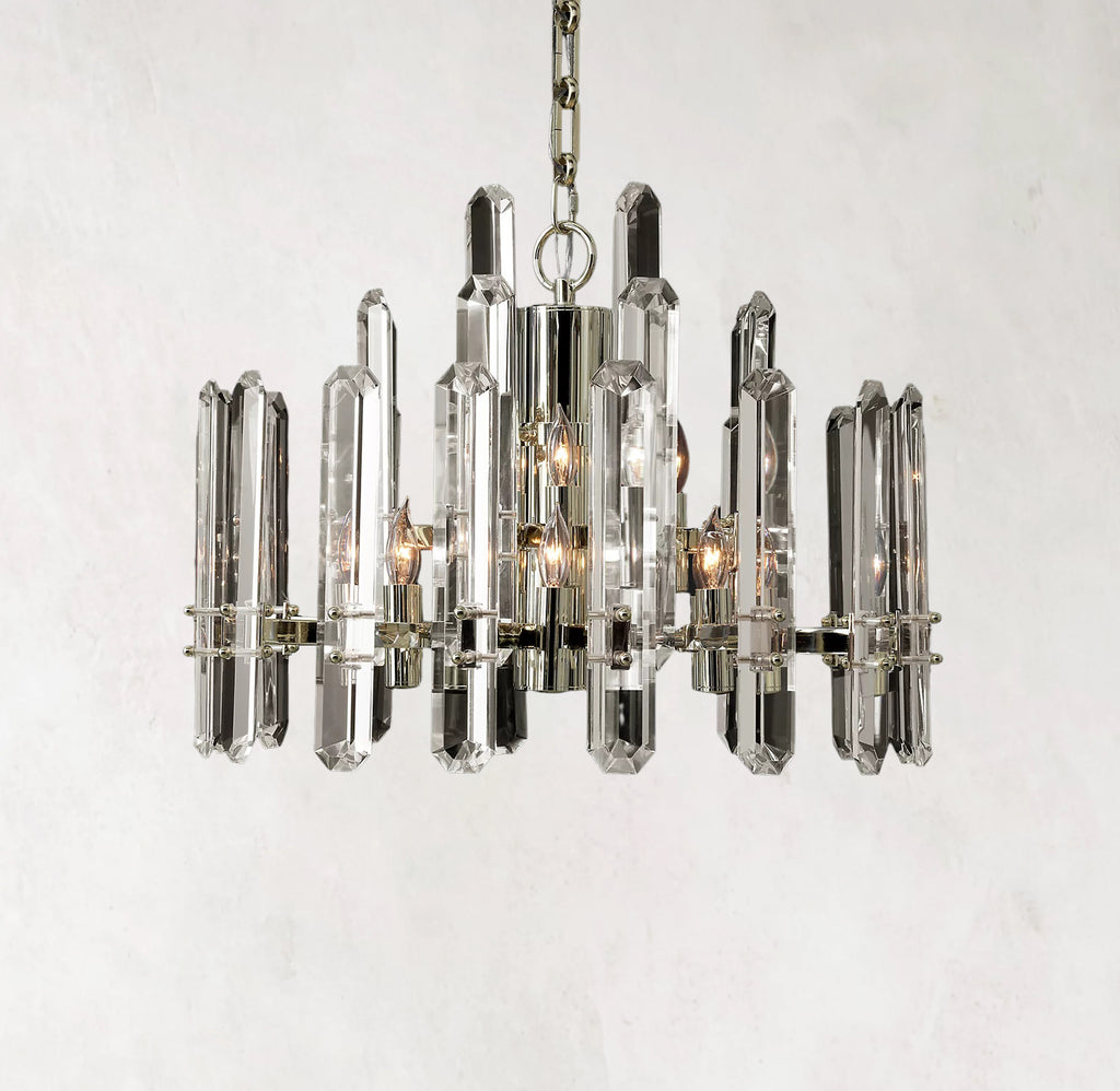 Bonnington Round Chandelier 24" Crystal Chandelier – Ulamps