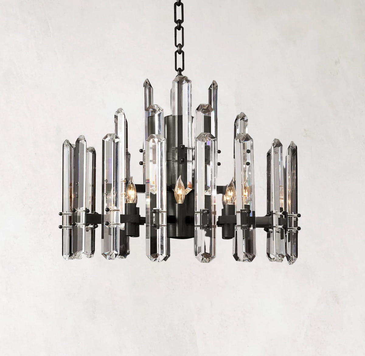 Bonnington Round Chandelier 24" Crystal Chandelier – Ulamps