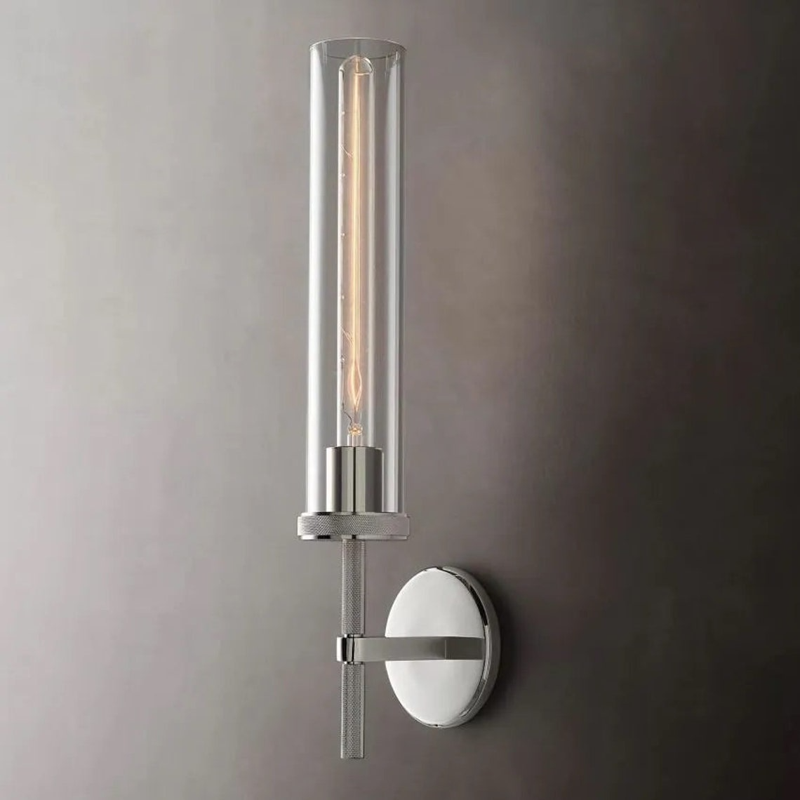 Lambeths Knurled Grand Sconce,Long Torch Knurled Bedroom Grand Modern ...