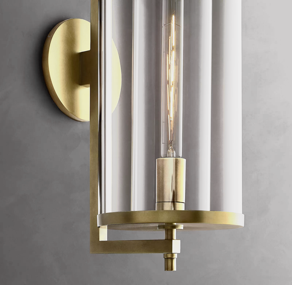 Devaux Grand Round Outdoor Garage Exterior Wall Sconce Lights, Bathroom ...
