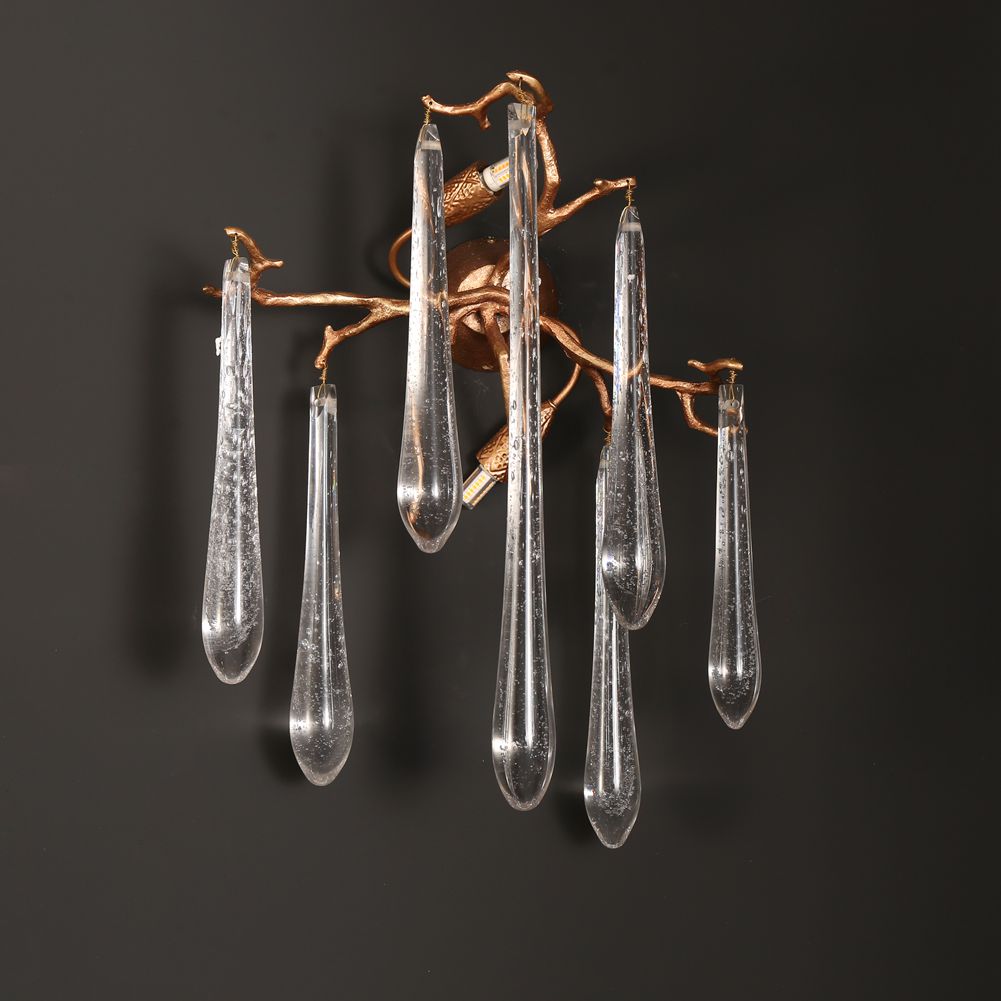 Modern Branch Bubbled Long Drop Wall Sconce – Ulamps