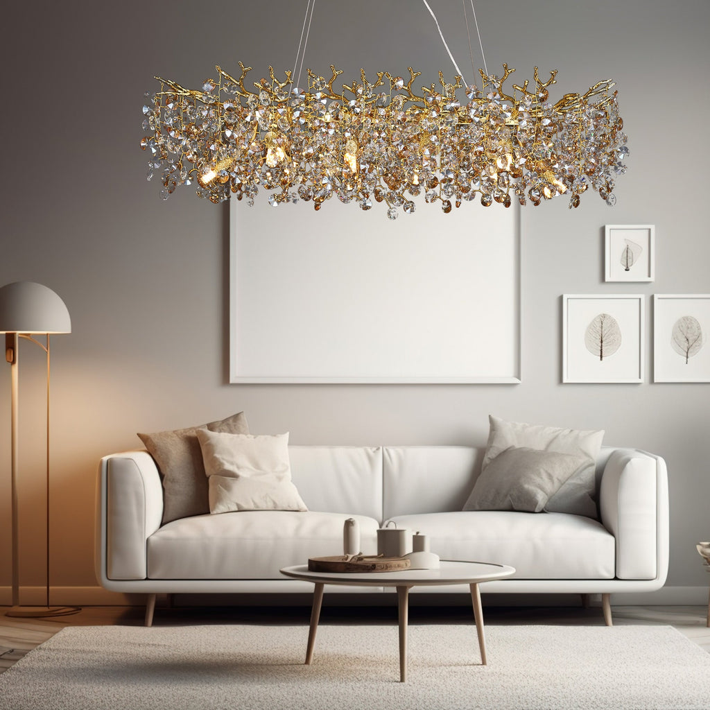 North Hotel Crystal Chandelier Modern Home Pendant Light – Ulamps