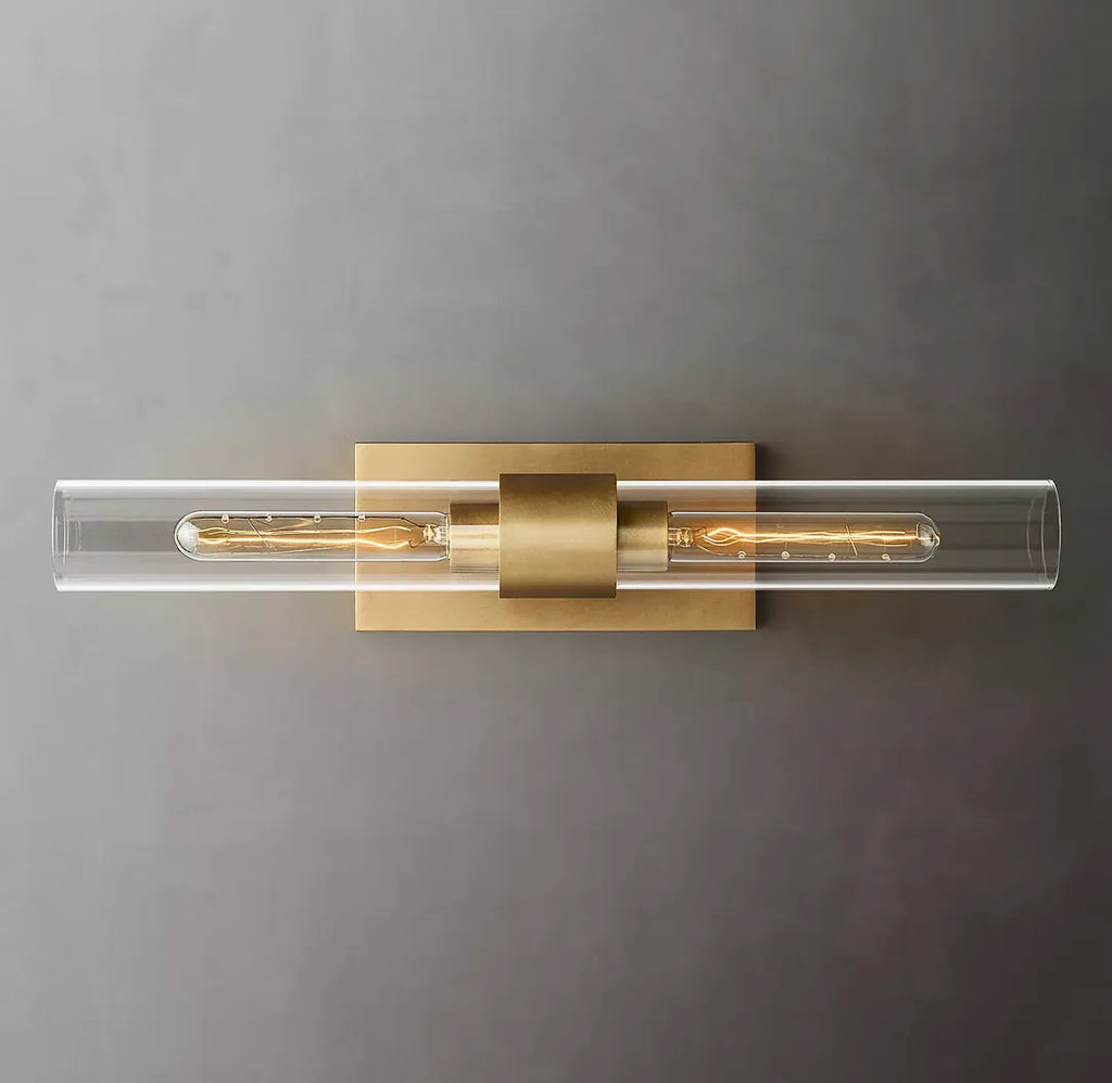 Ravelle Modern Wall Sconce ,Glass Shaded Ravele Linear Modern Wall Sco ...
