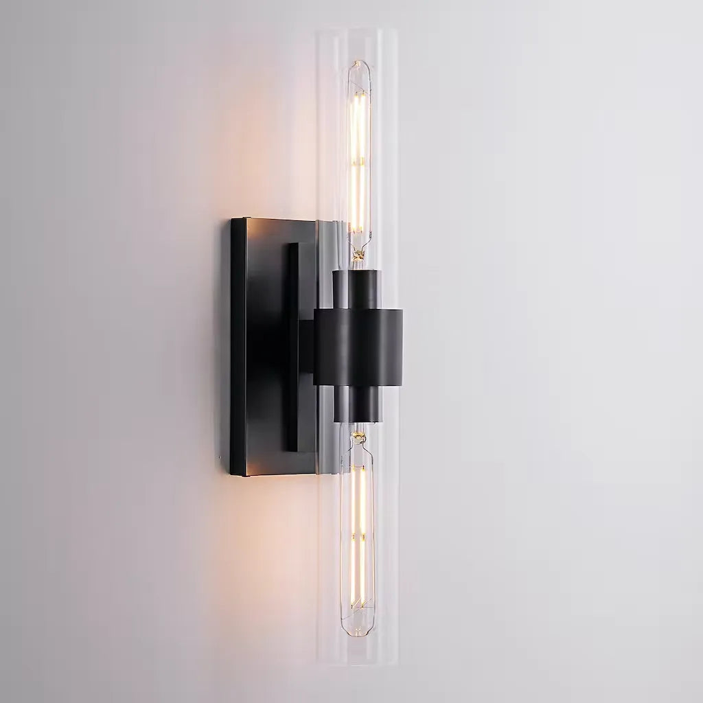 Ravelle Modern Wall Sconce ,Glass Shaded Ravele Linear Modern Wall Sco ...