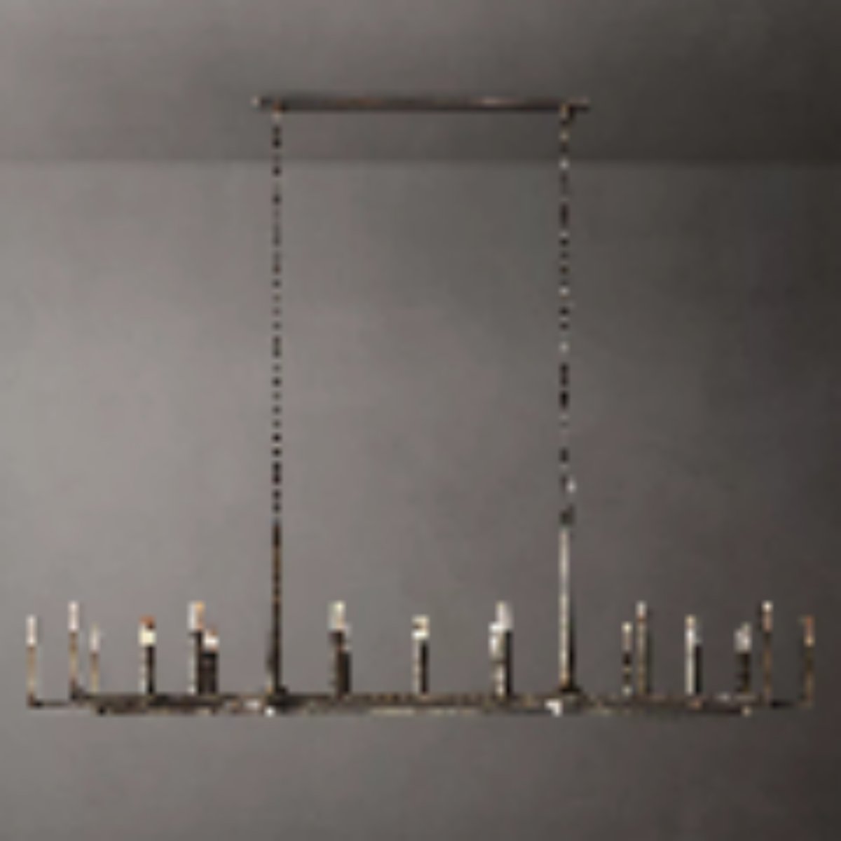 Thaddeus Linear Chandelier 96", Vintage Branch Chandelier – Ulamps