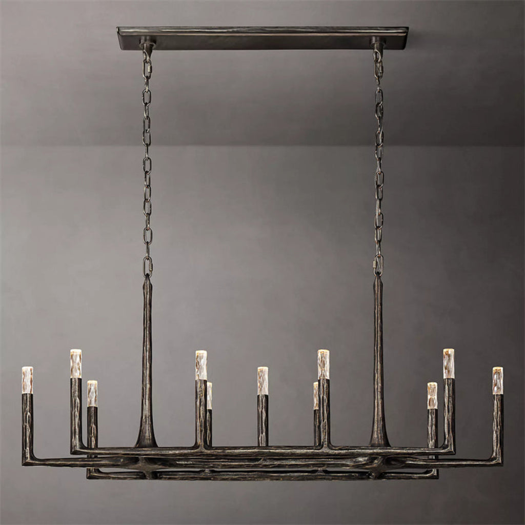 Thaddeus Linear Chandelier 54" , Living Room 11 Light – Ulamps